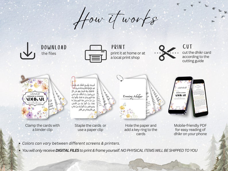 Muslim Daily Dua Flashcard, Digital Daily Dhikr Card, Everyday Dhikr ...