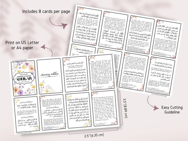 Muslim Daily Dua Flashcard, Digital Daily Dhikr Card, Everyday Dhikr ...