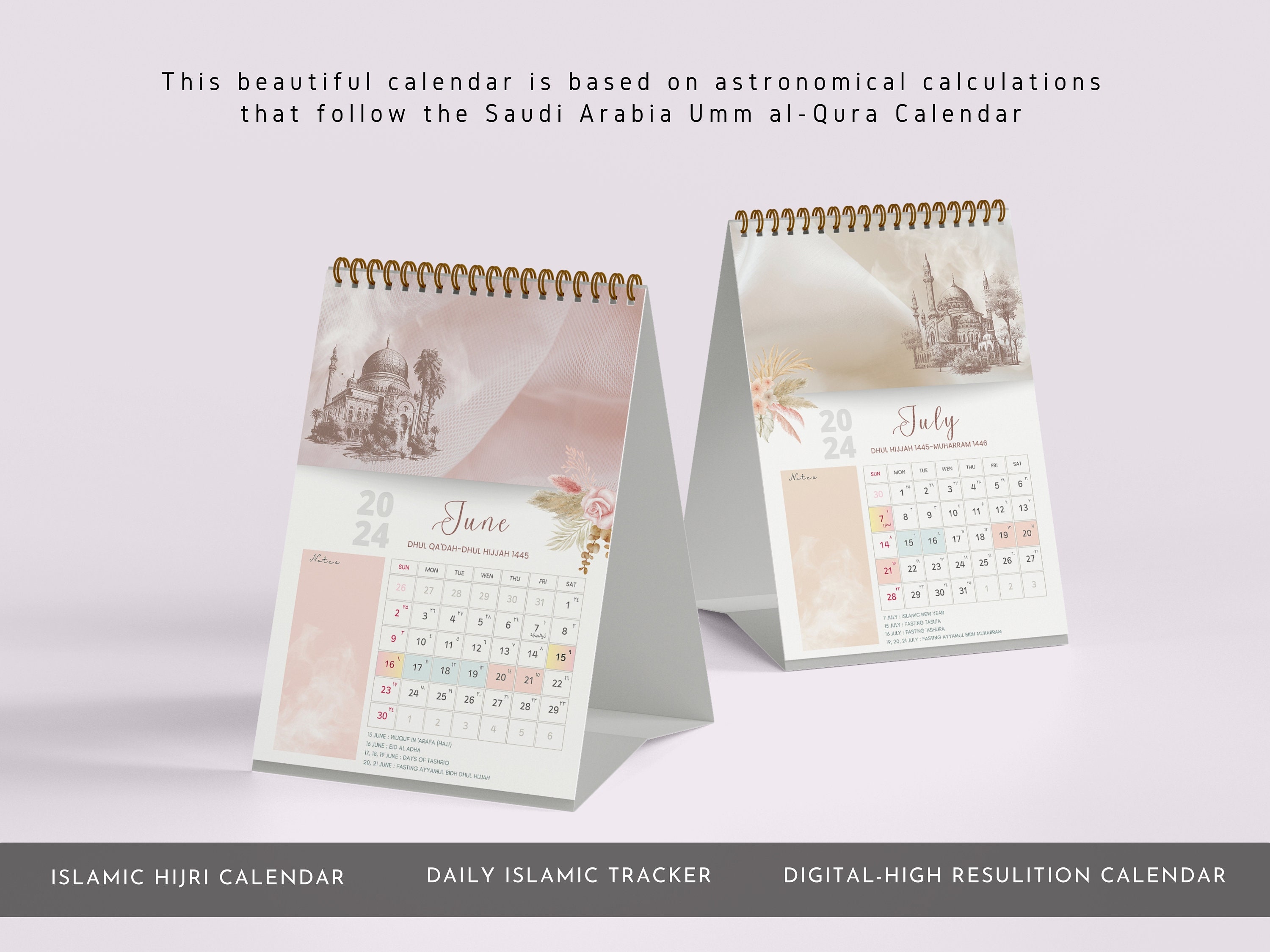 2024 Islamic Calendar For Productivity Islamic Hijri Timeline 1445 ...