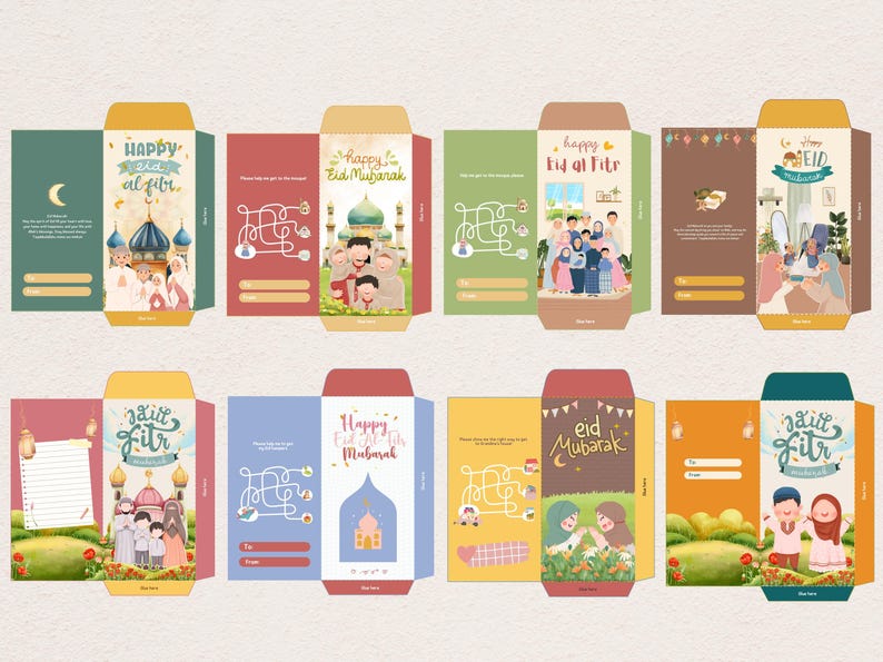 DIY Ramadan Eid Money Envelope, Ramadan Card Envelopes, Mosque Envelope ...