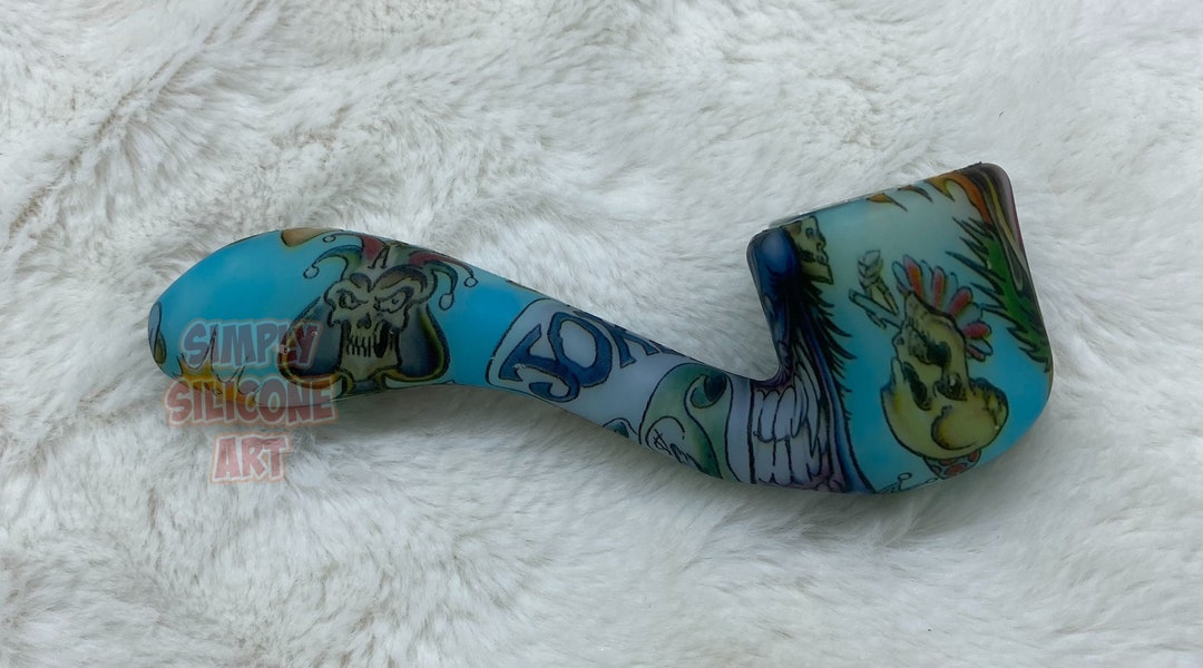 Glow in the Dark Pipe, Glow Pipe, Silicone Pipe, Unbreakable Pipe, Pipe ...
