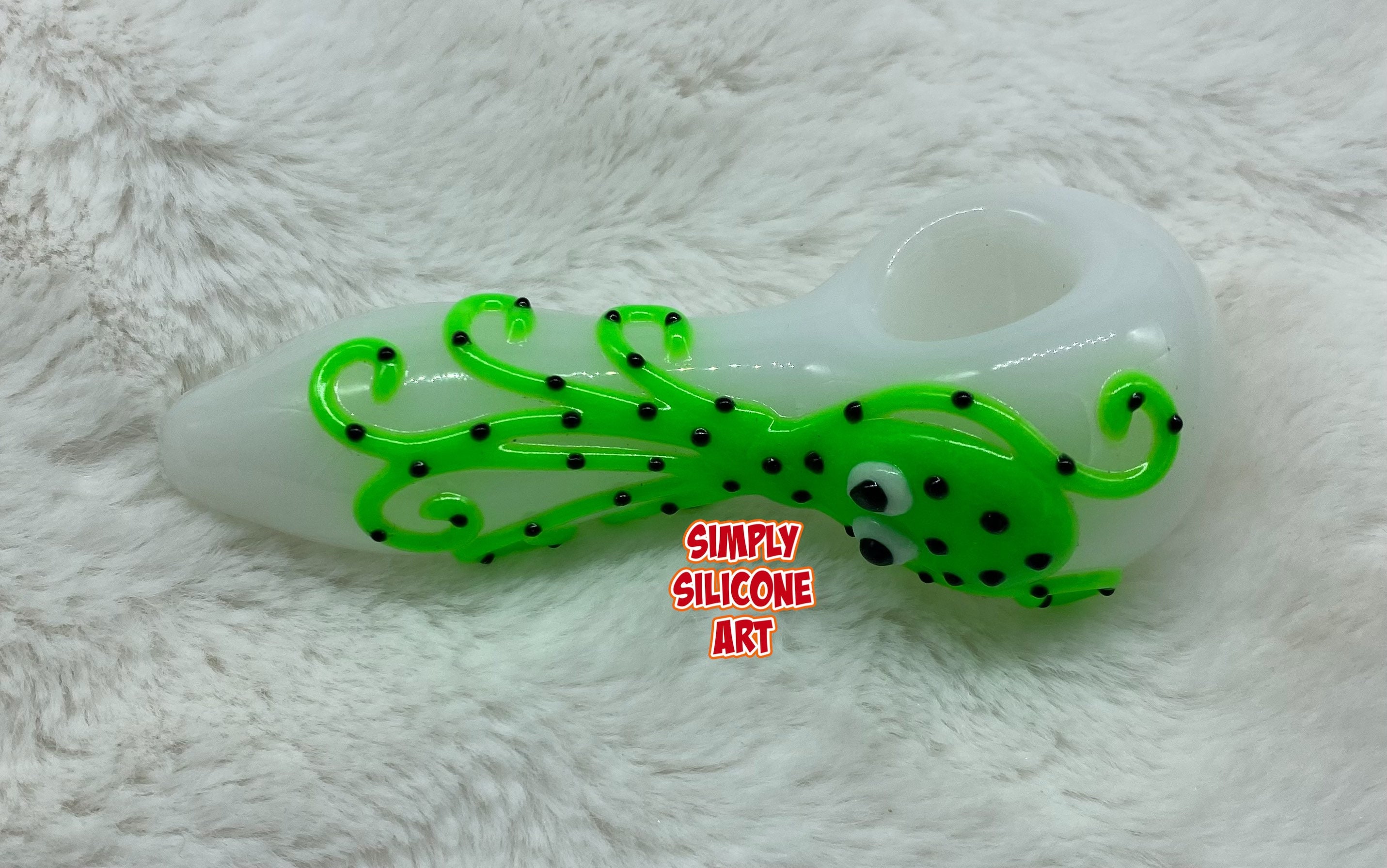 Glass Pipe Octopus Pipe Glow in the Dark Pipe Octopus Glass - Etsy