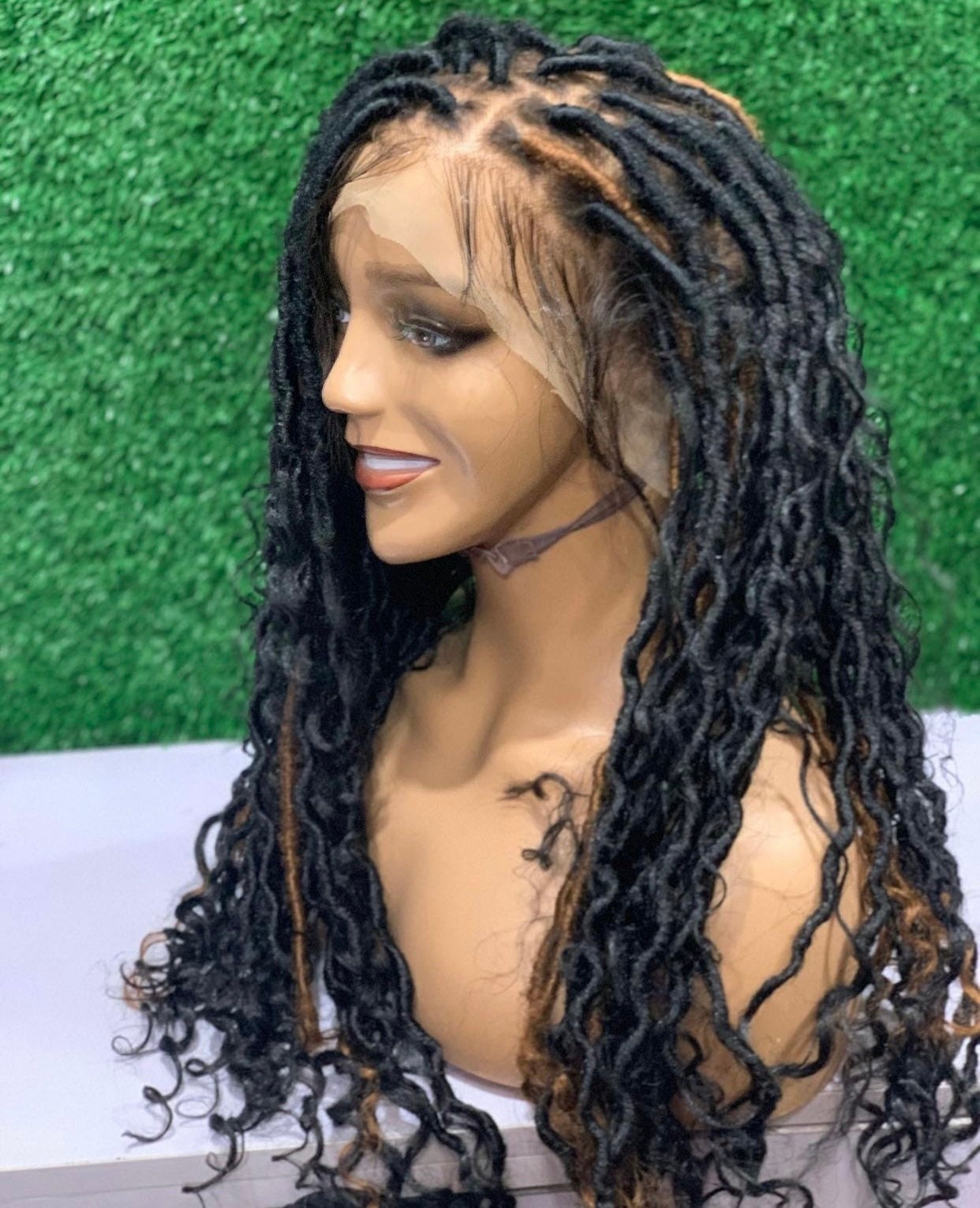 Hand Braided River Locs on A Human Hair Full Lace Wig - Etsy