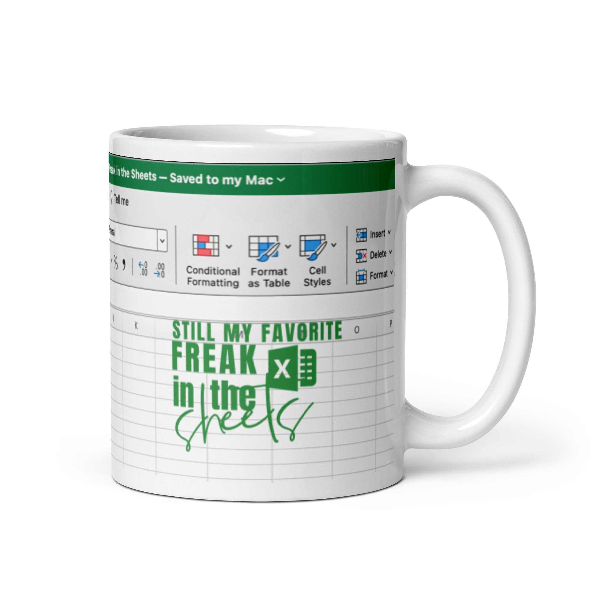 Freak in the Sheet Excel Mug Office Desk Decor for Work - Etsy