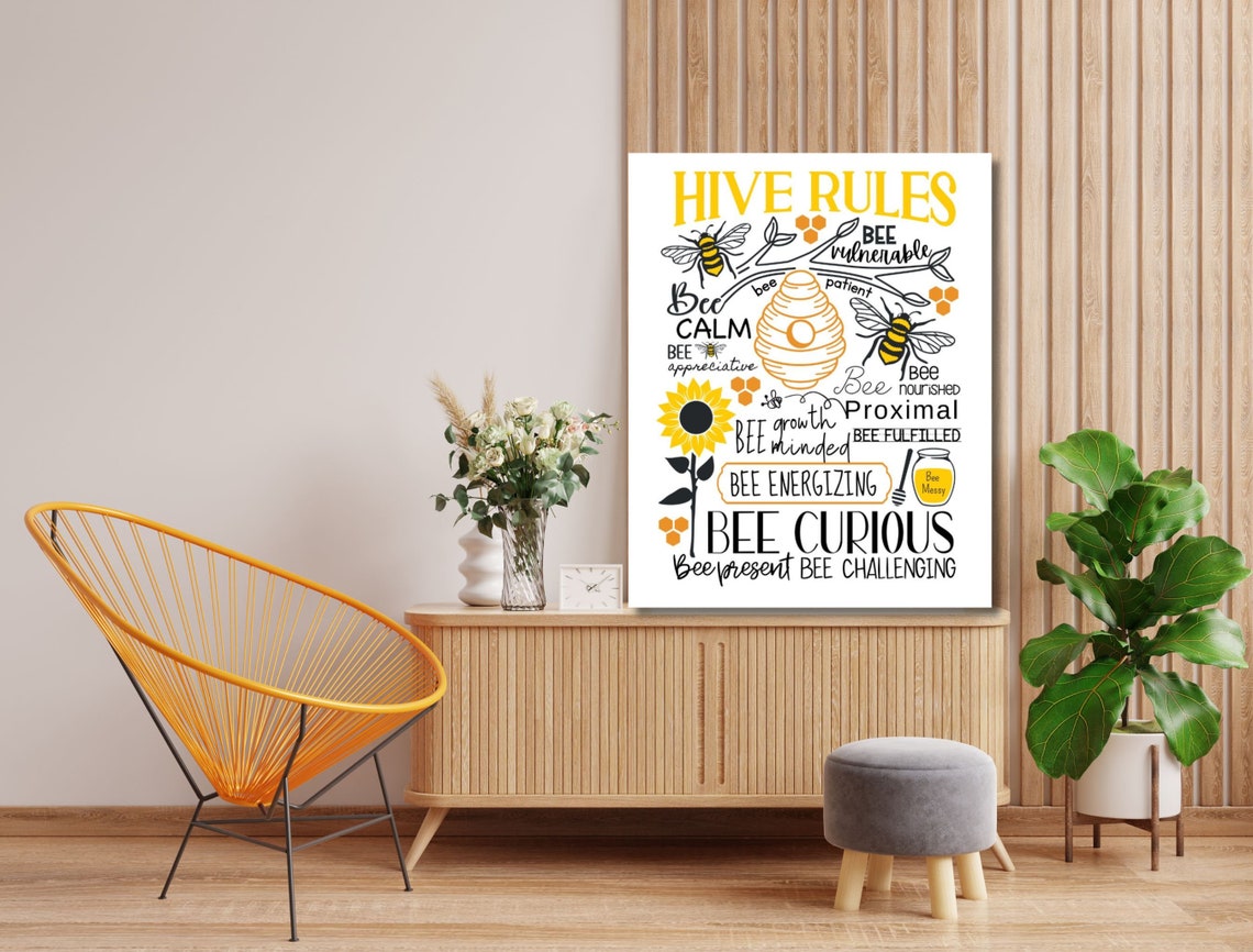 Bee-inspired Growth Mindset Poster With Bee Curious, Bee Patient, Bee ...