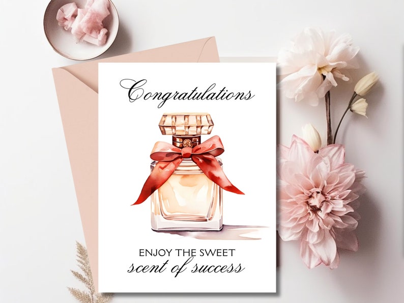 Congratulations, Enjoy the Sweet Scent of Success Greeting Card ...