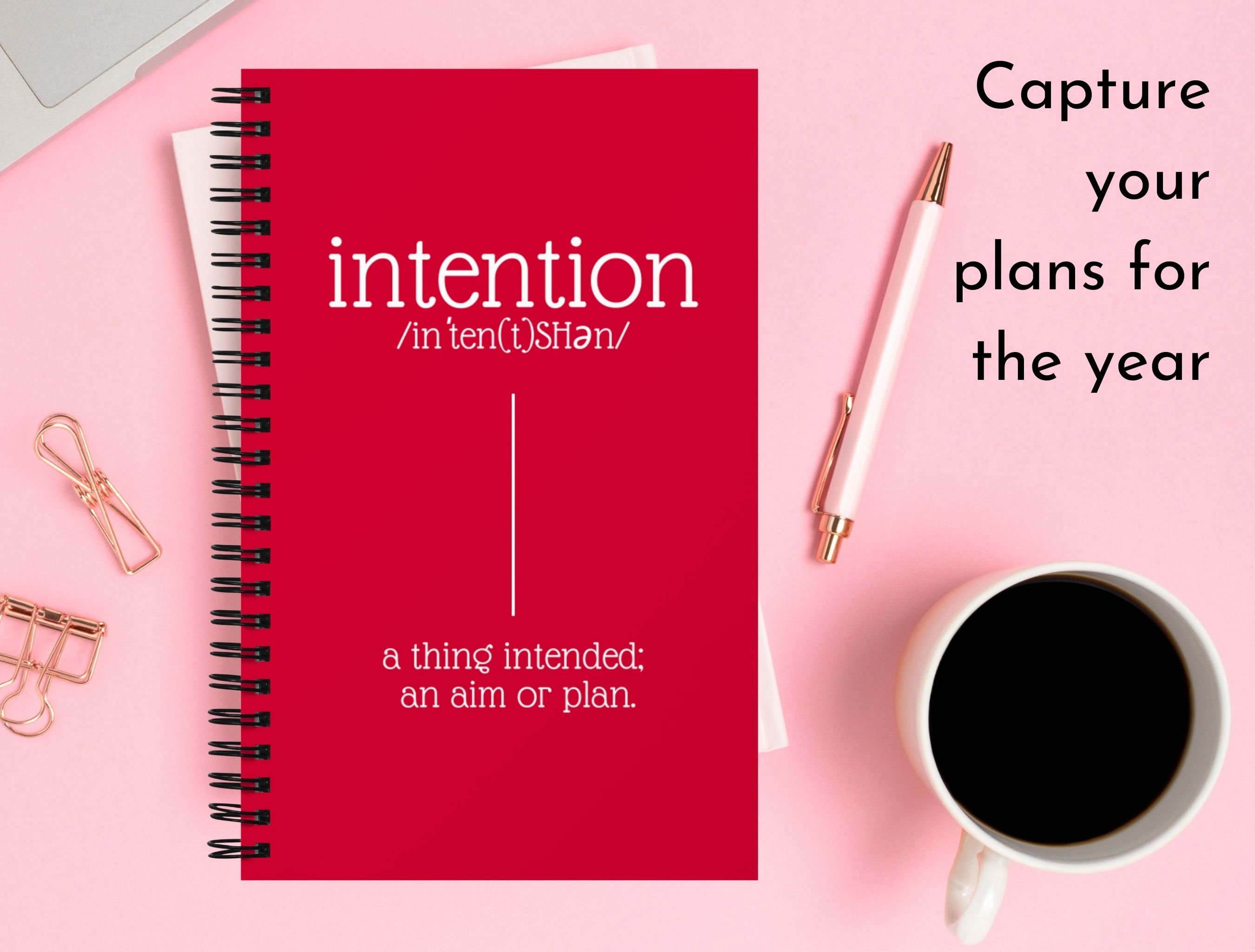 Self-care and Intentions Setting Spiral Notebook, Bible Journaling ...