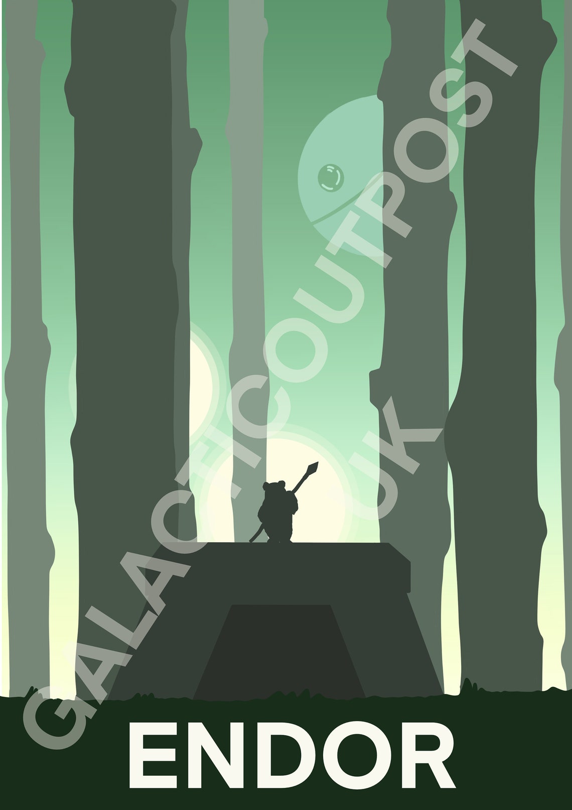 Star Wars Inspired Endor Print A4 Digital PNG File - Etsy