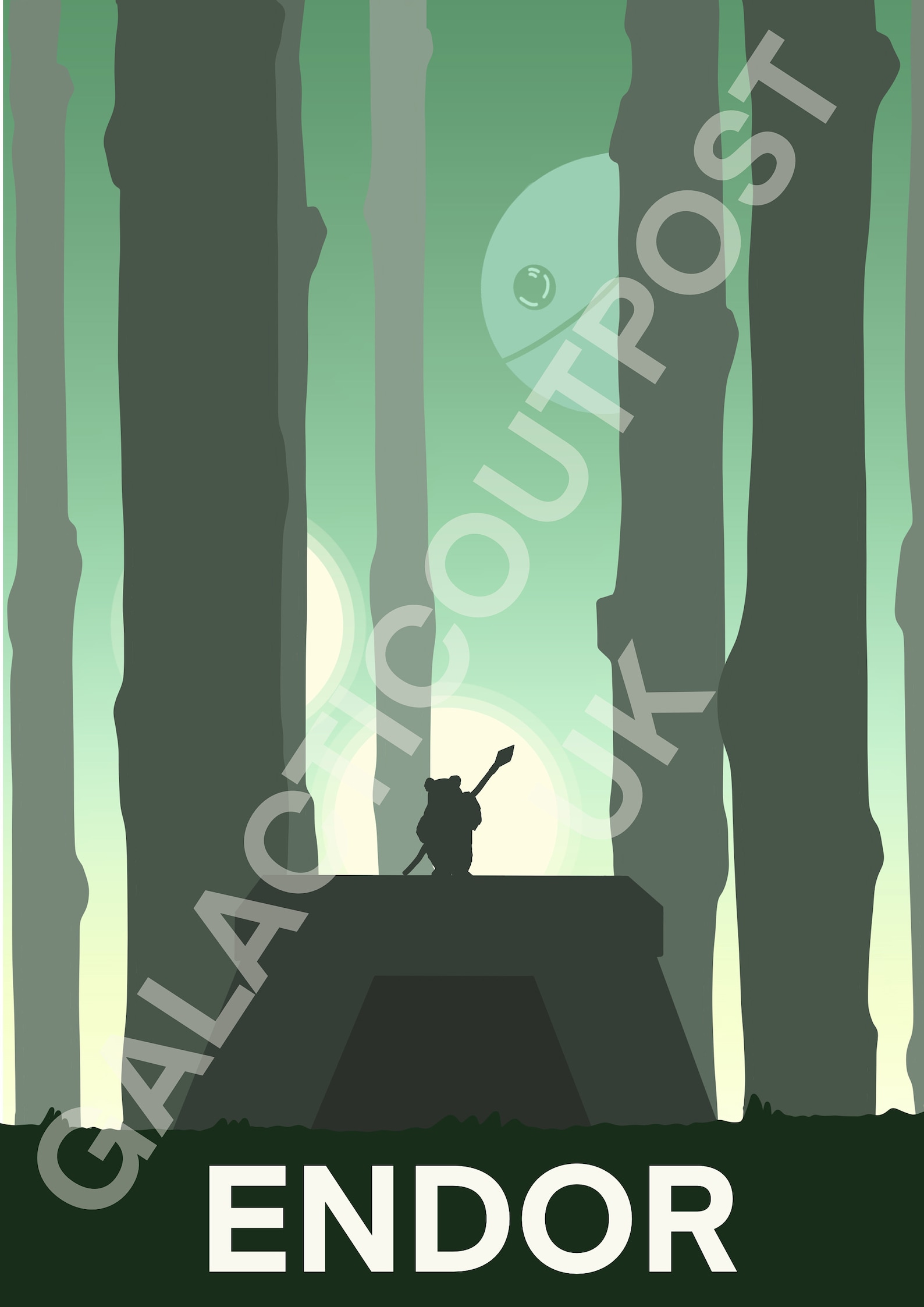 Star Wars Inspired Endor Print A4 Digital PNG File - Etsy