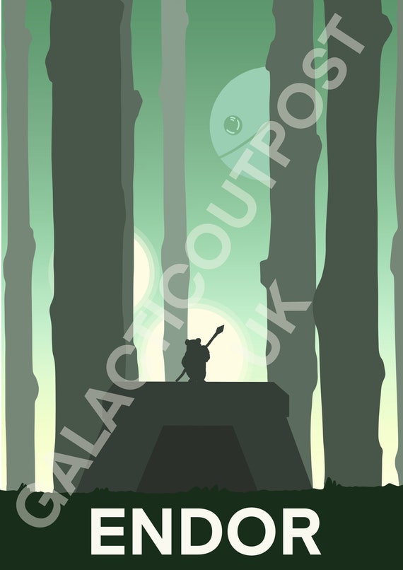 Star Wars Inspired Endor Print A4 Digital PNG File | Etsy