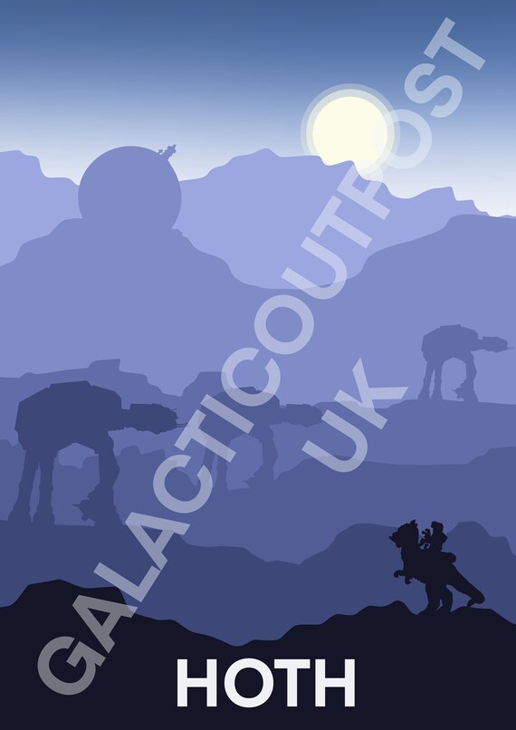 Star Wars Inspired Hoth Print A4 Digital PNG File - Etsy