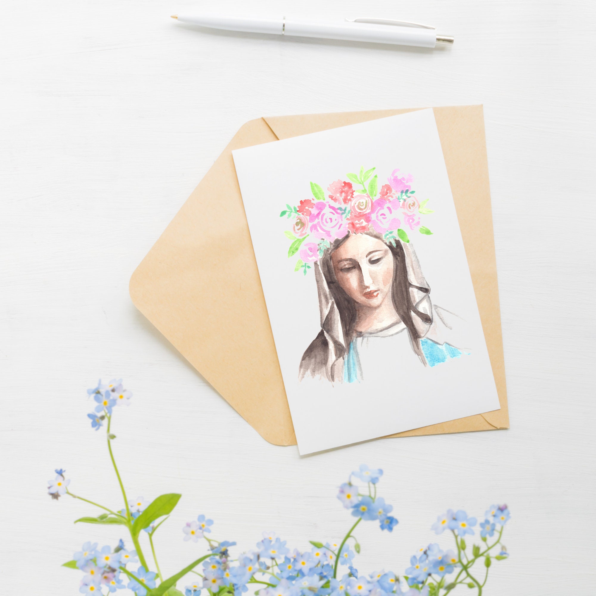 DIGITAL Prints, Mary May Crowning Art, Marian Art, Printable Wall Art ...