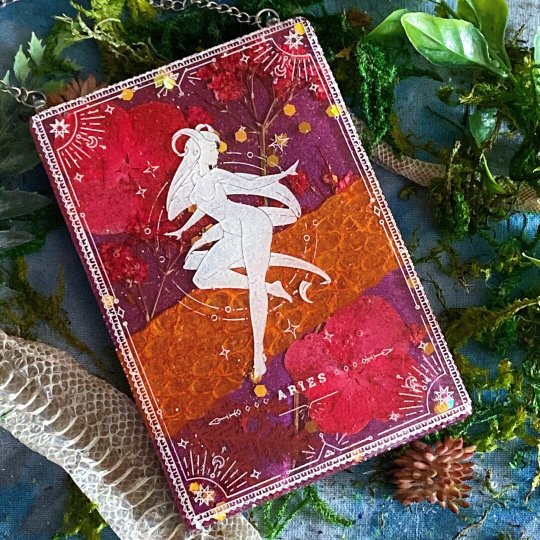 Aries Zodiac Ornament With Real Snake Shed From Horus the Albino ...