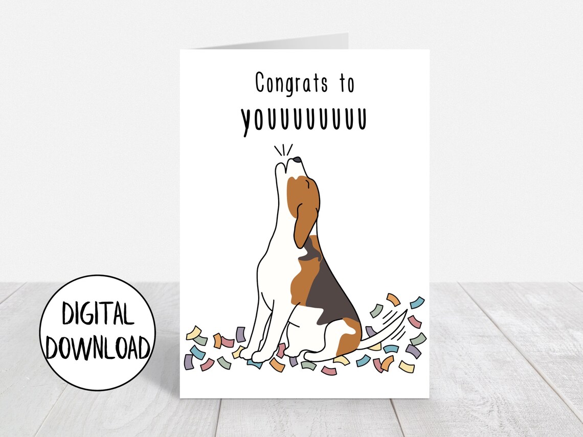 Printable Congratulations Card Funny Congrats Card Printable - Etsy