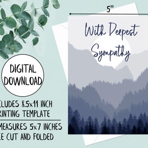 Printable Sympathy Card, Sympathy Card Digital, Grief Card Printable ...