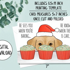 Printable Dog Christmas Card Funny, Christmas Card Dog, Dog Holiday ...