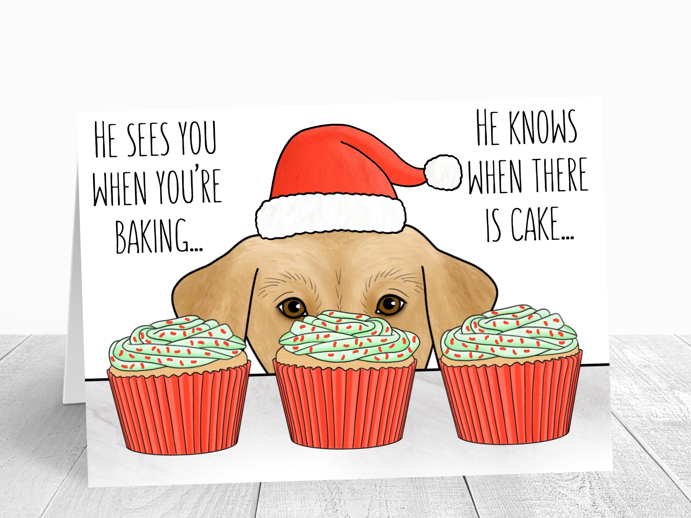 Printable Dog Christmas Card Funny, Christmas Card Dog, Dog Holiday ...