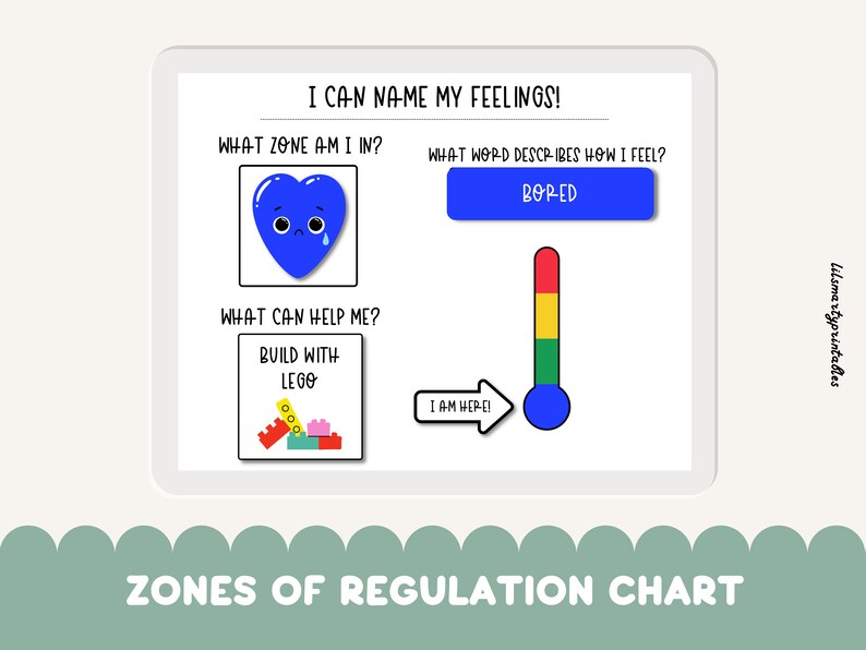 I Can Name My Feelings Zones of Regulation Printable Occupational ...