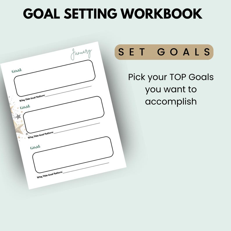 Transform Your Goals With This Printable Goal-setting Workbook ...