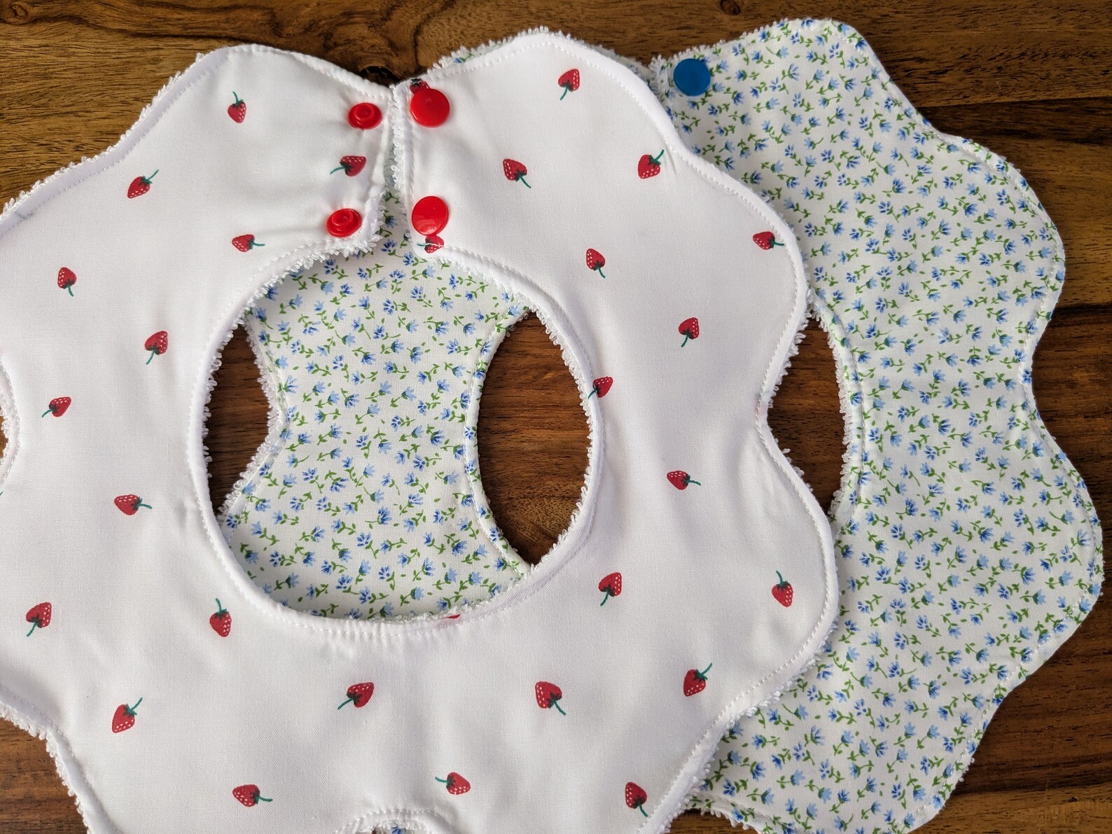 Flower Baby Bibs, Handmade Bibs, Cotton Bibs - Etsy