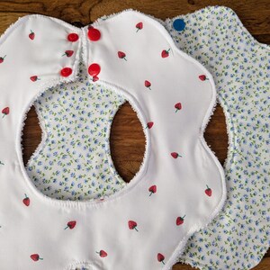 Flower Baby Bibs, Handmade Bibs, Cotton Bibs - Etsy