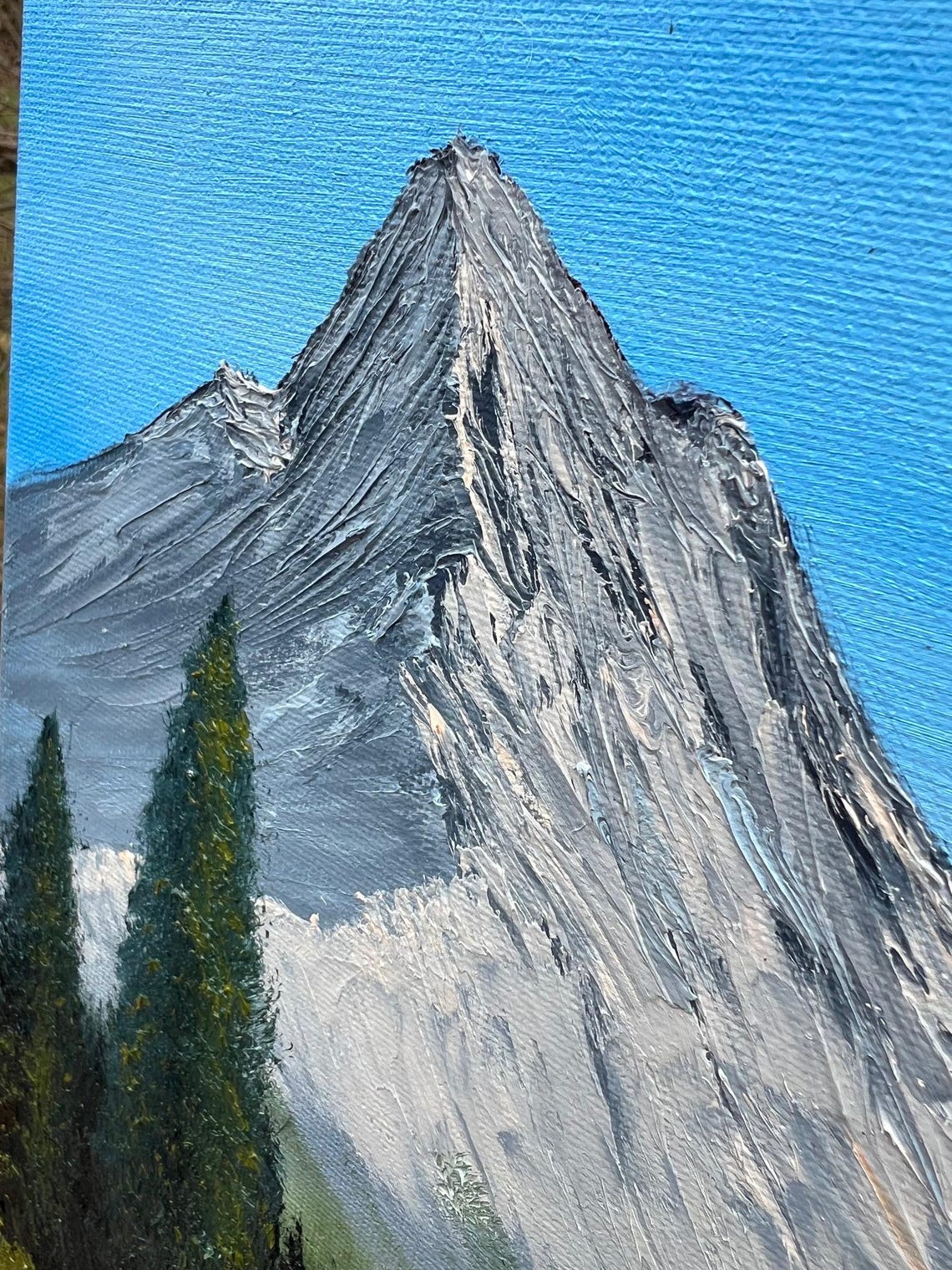Valley View - Original Bob Ross Inspired Oil Painting - Etsy