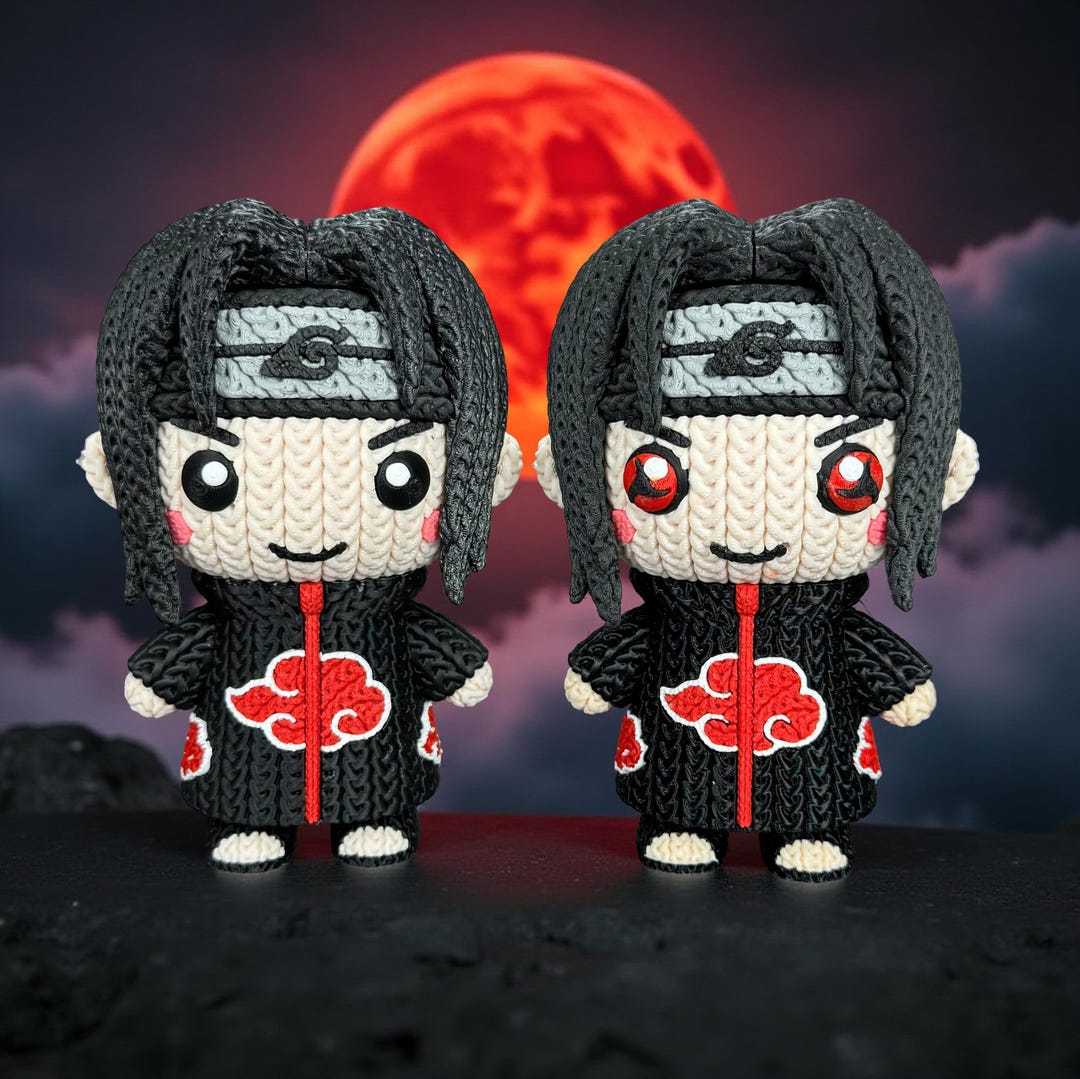 Itachi Uchiha Crochet Style Figure - Etsy