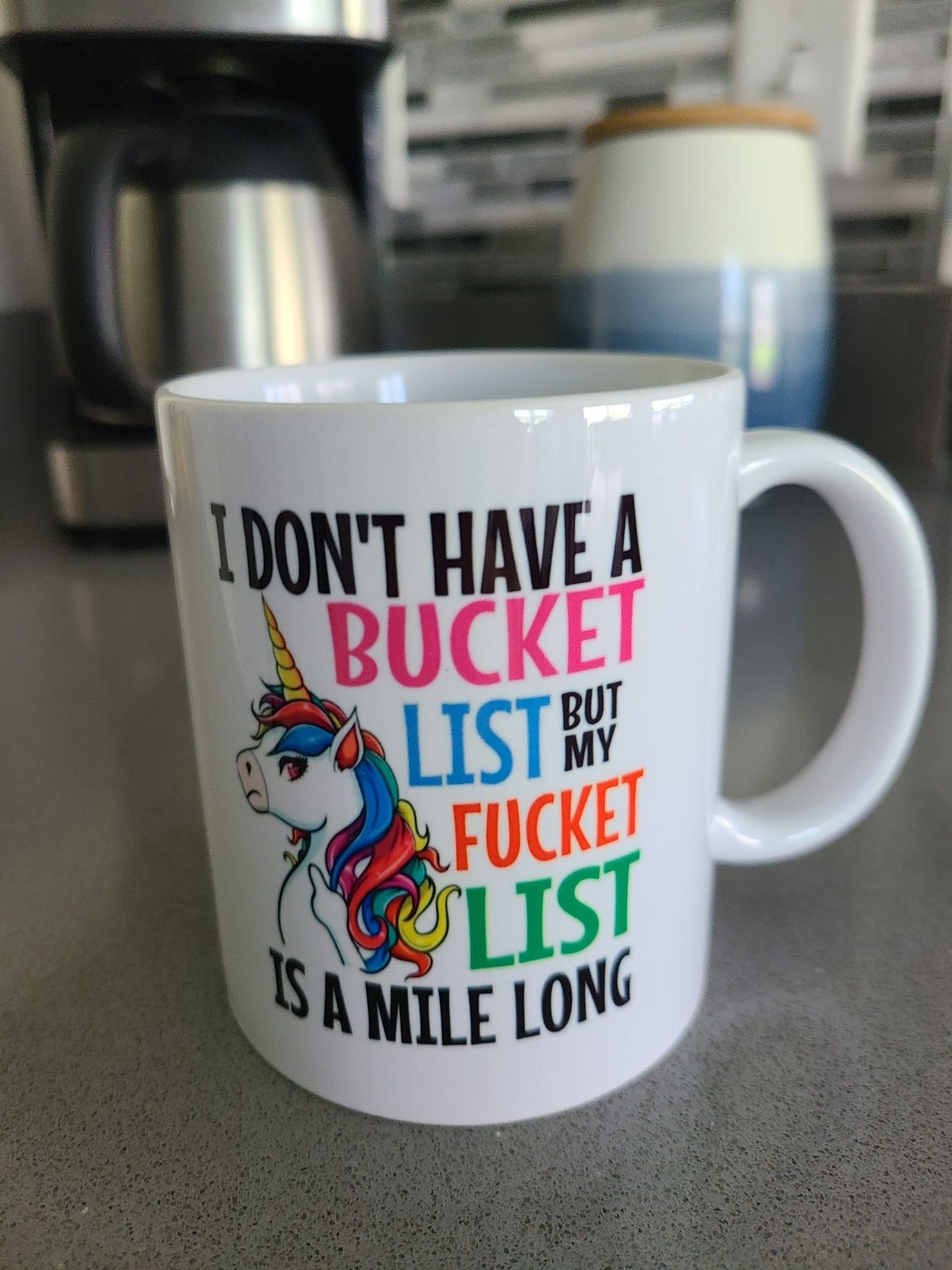 12oz Coffee Mug Humorous Bucket List - Etsy