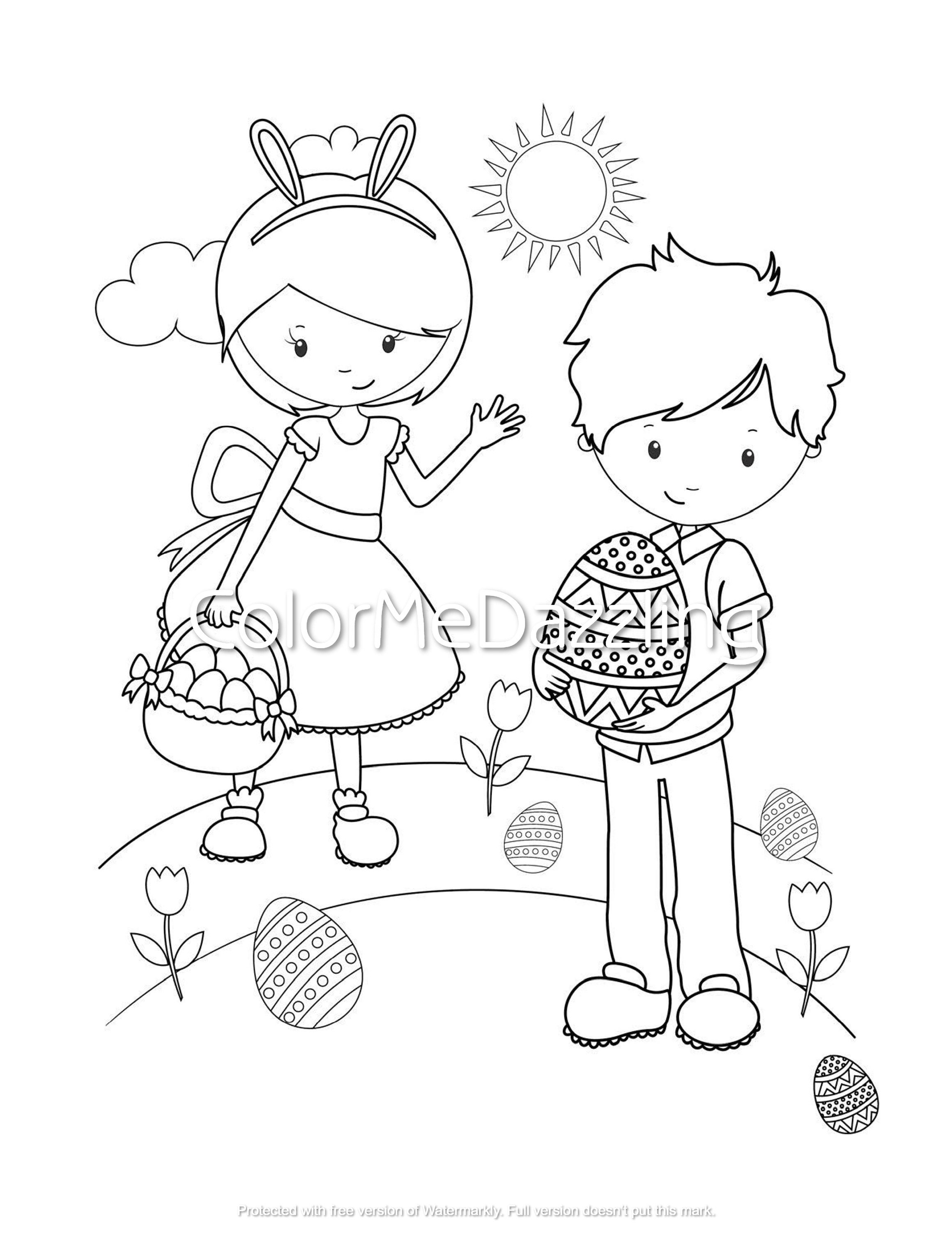 50 Easter Coloring Pages Instant Digital Download - Etsy Canada