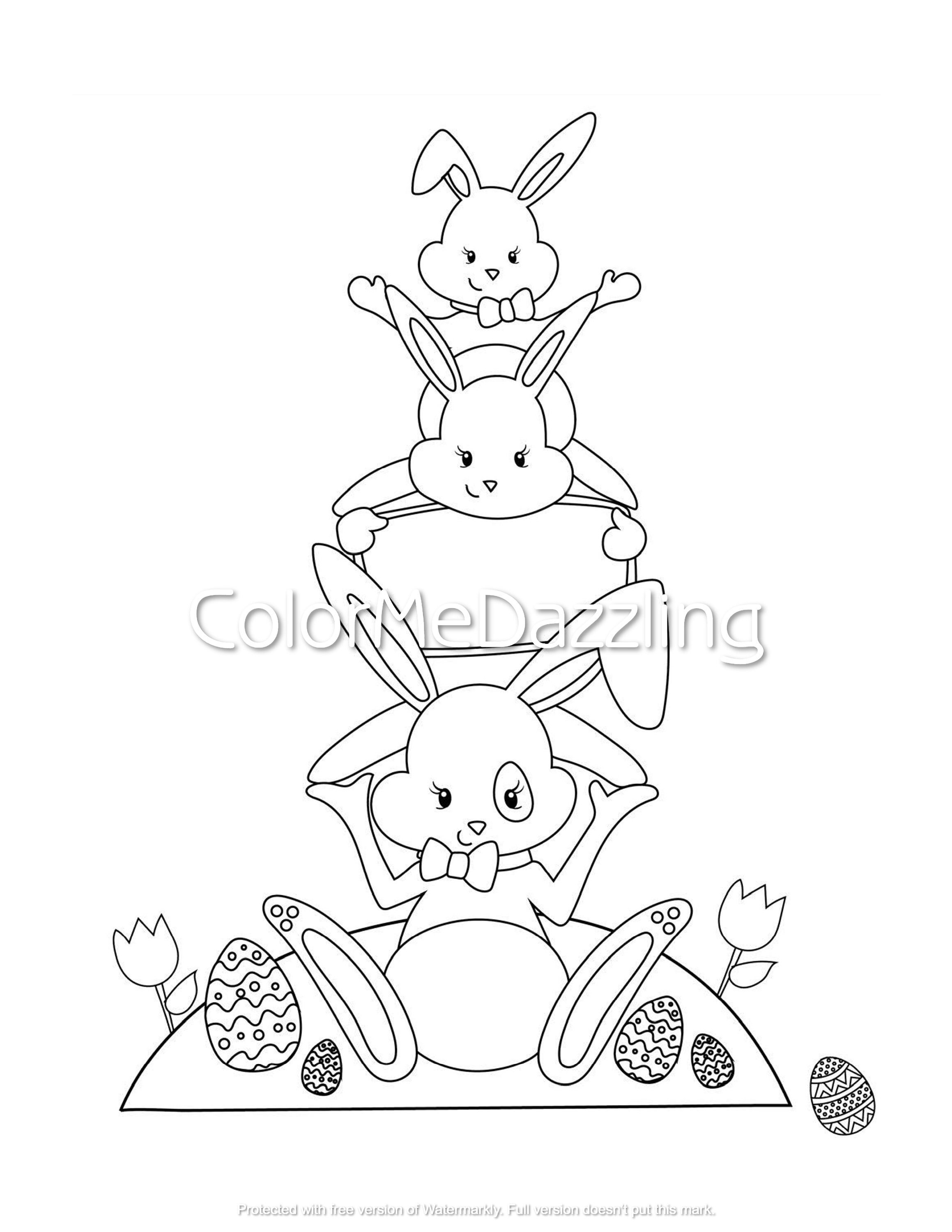 50 Easter Coloring Pages Instant Digital Download - Etsy Canada