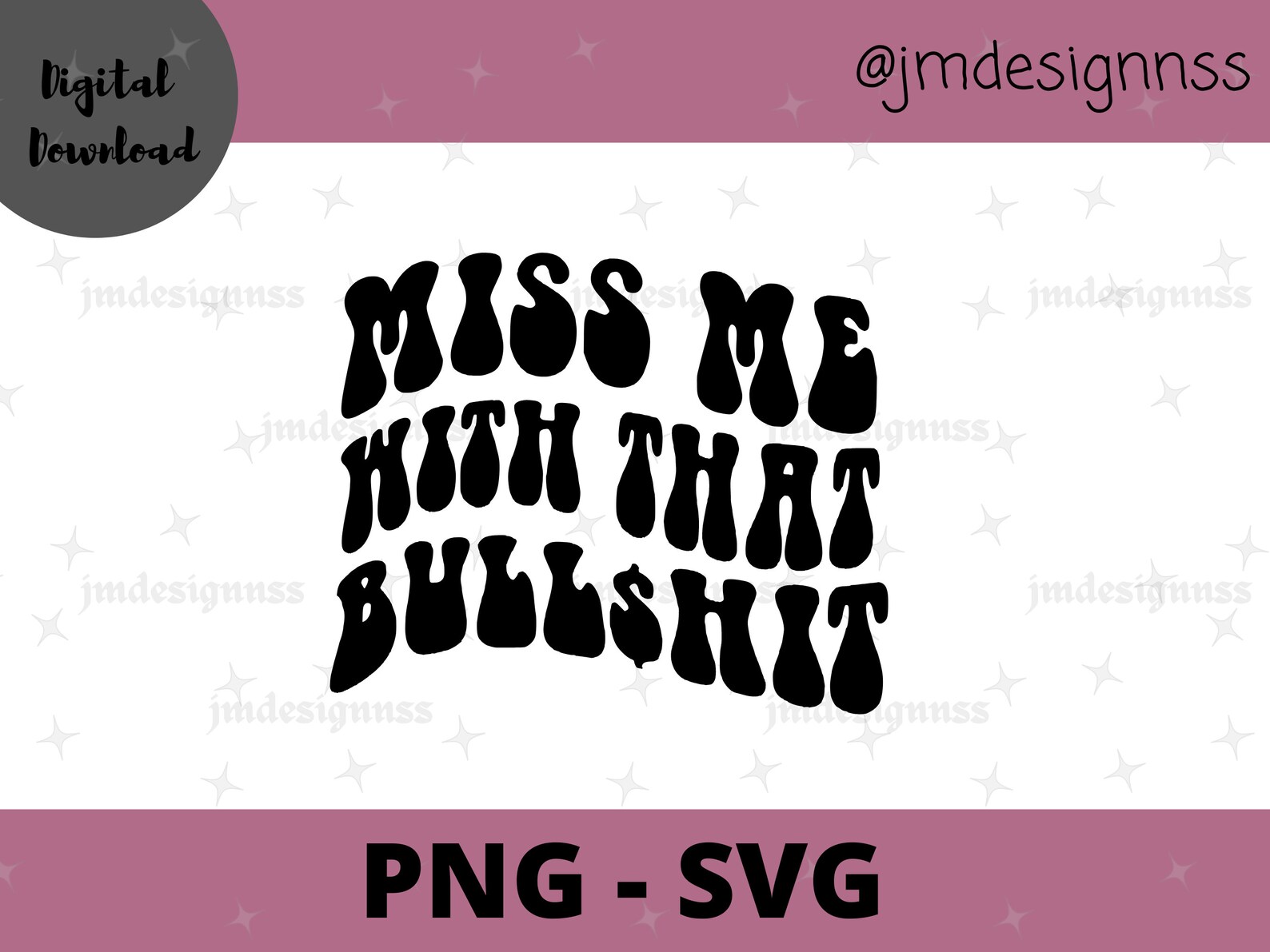 Miss Me With That Bullshit Trendy College Adult Svg - Etsy