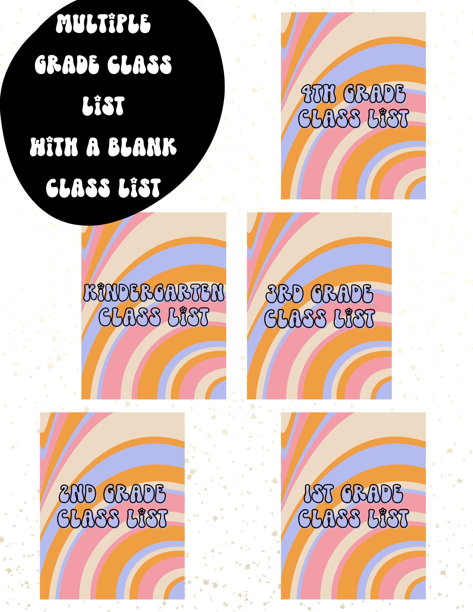 Groovy Student Teaching Binder Tabs Printable, PDF Files, Student ...
