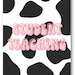 Cow Print and Pink Student Teacher Binder Tabs NOT EDITABLE, Printable ...