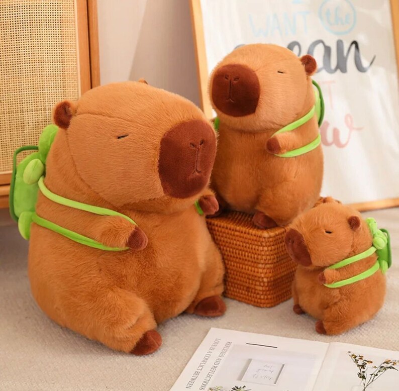 Capybara Plush Toy Kawaii Animal Plushie Soft Capybara - Etsy