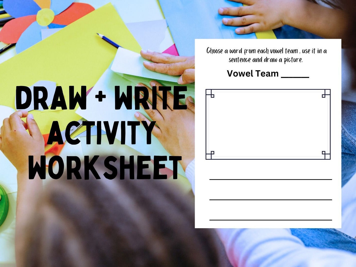 Vowel Teams Worksheets / Phonics Reading First Grade Second Grade ...