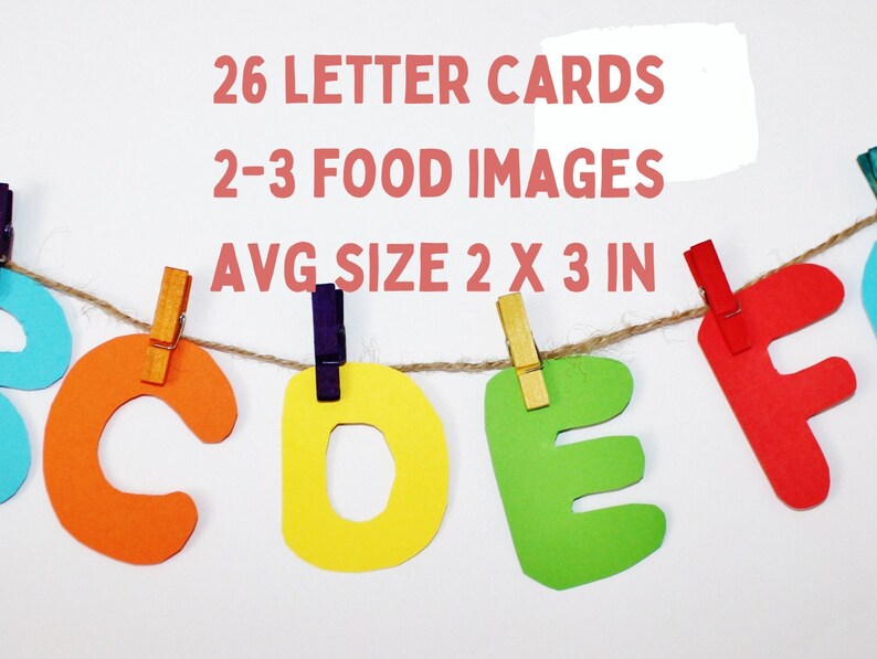 Alphabet Picture Flash Cards // Preschool ABC Phonics Printable ...