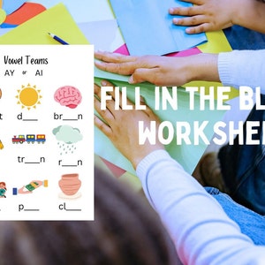 Vowel Teams Worksheets / Phonics Reading First Grade Second Grade ...