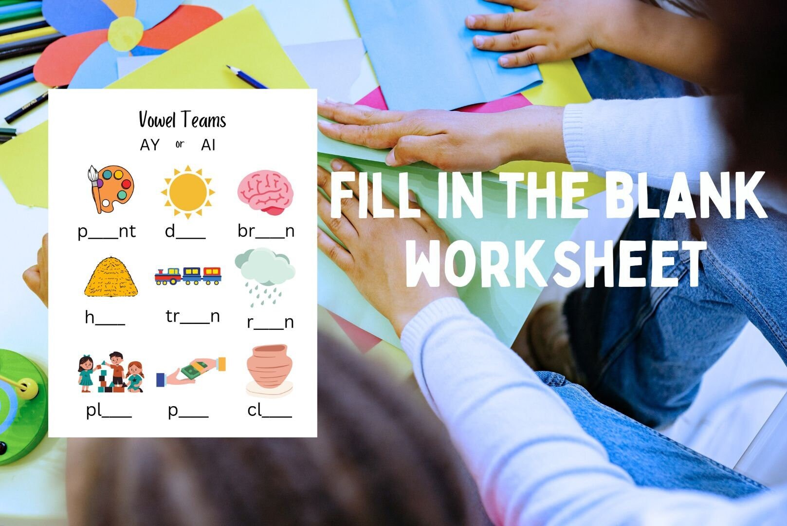 Vowel Teams Worksheets / Phonics Reading First Grade Second Grade ...
