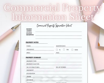 Real Estate Property Information Sheet - Etsy