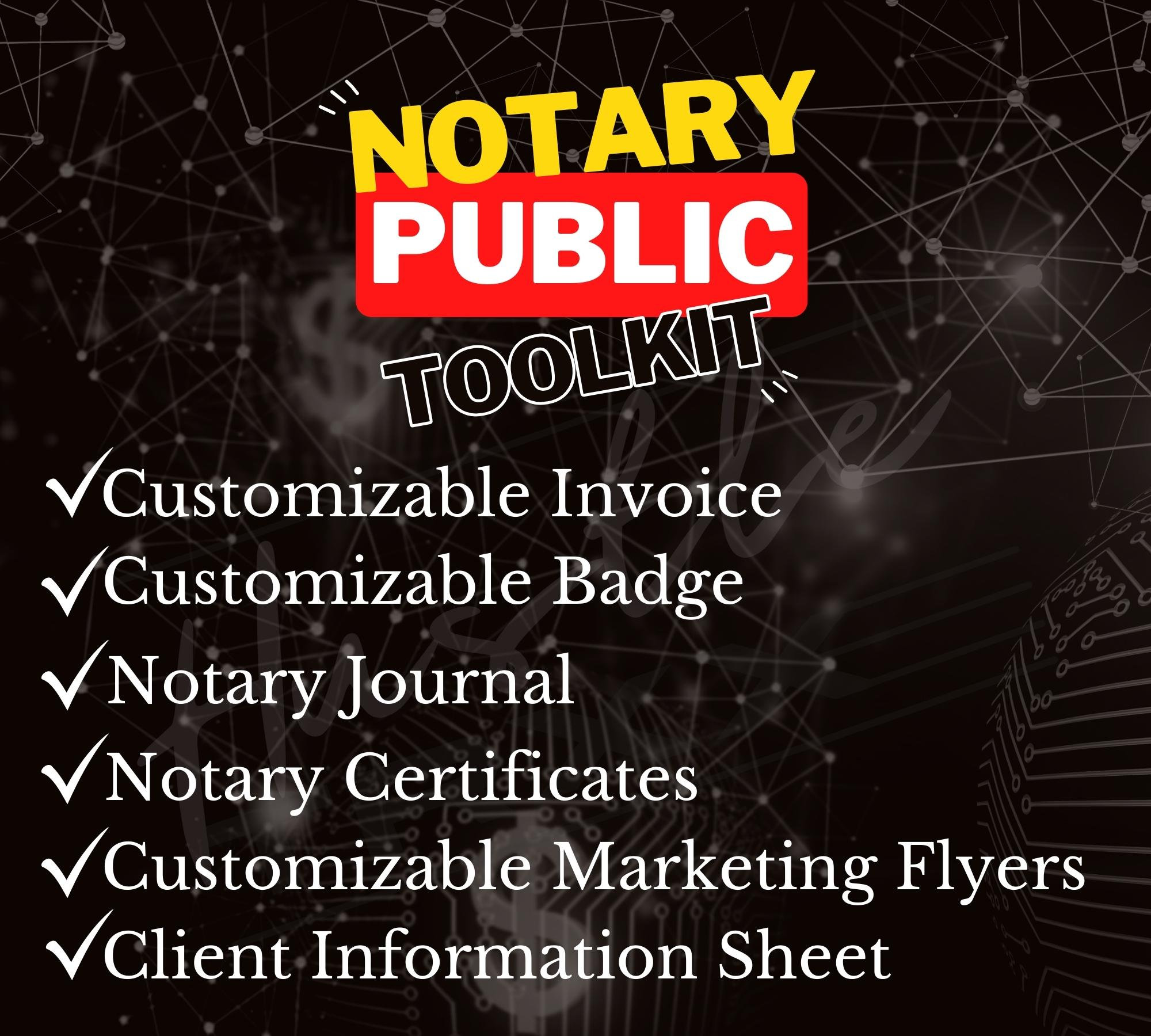 Notary Toolkit Notarial Certificates Client Information Sheet Invoice ...