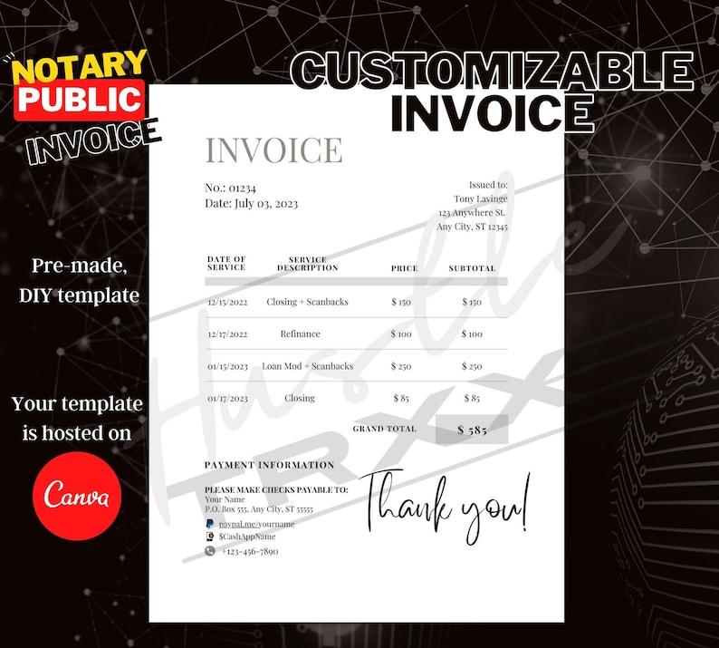 Notary Toolkit Notarial Certificates Client Information Sheet Invoice ...