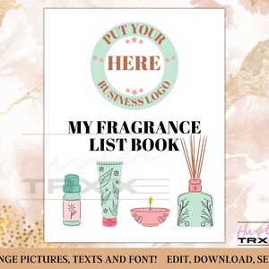 Printable Fragrance List Template Product List Sheet Inventory List ...