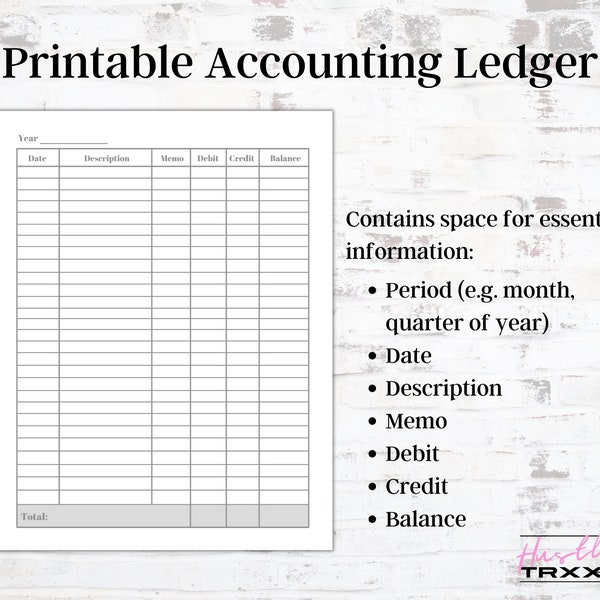 Bookkeeping Ledger Etsy