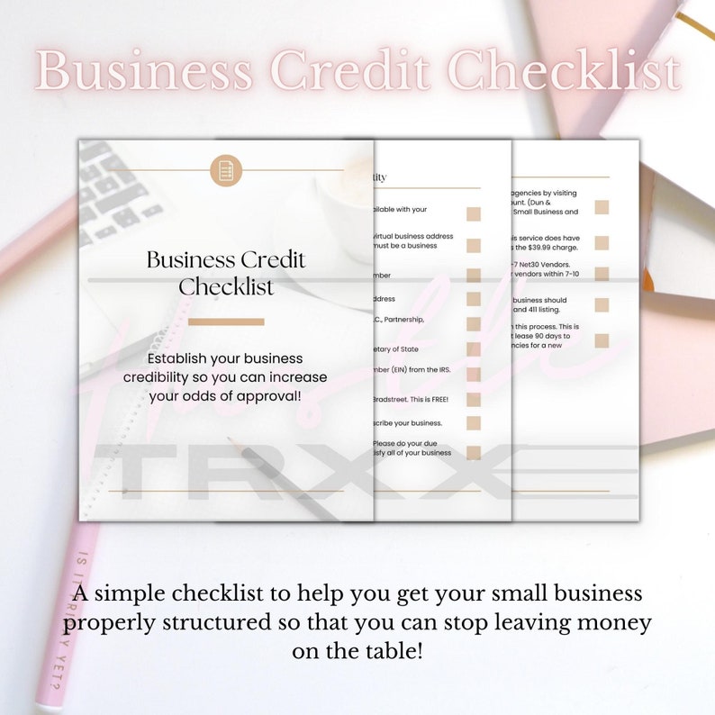 Business Credit Checklist | How to Build | Business Credit Tips | Easy ...