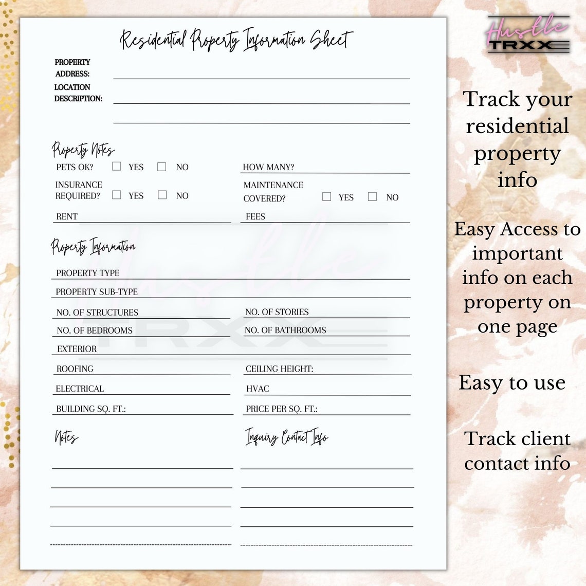 Residential Property Information Sheet | Real Estate | Real Estate ...