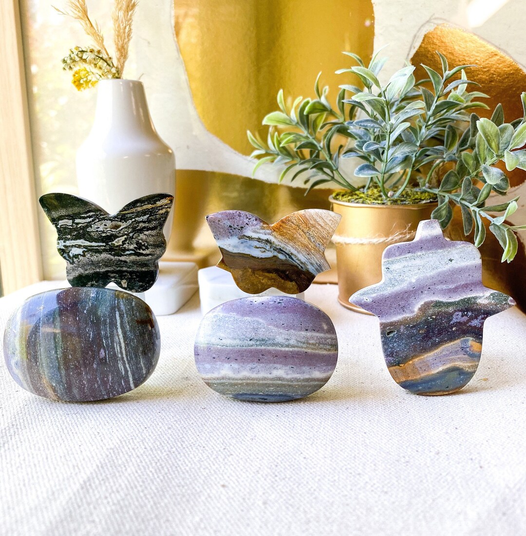 Ocean Jasper, Lavender Ocean Jasper, Purple Ocean Jasper, Ocean Jasper ...
