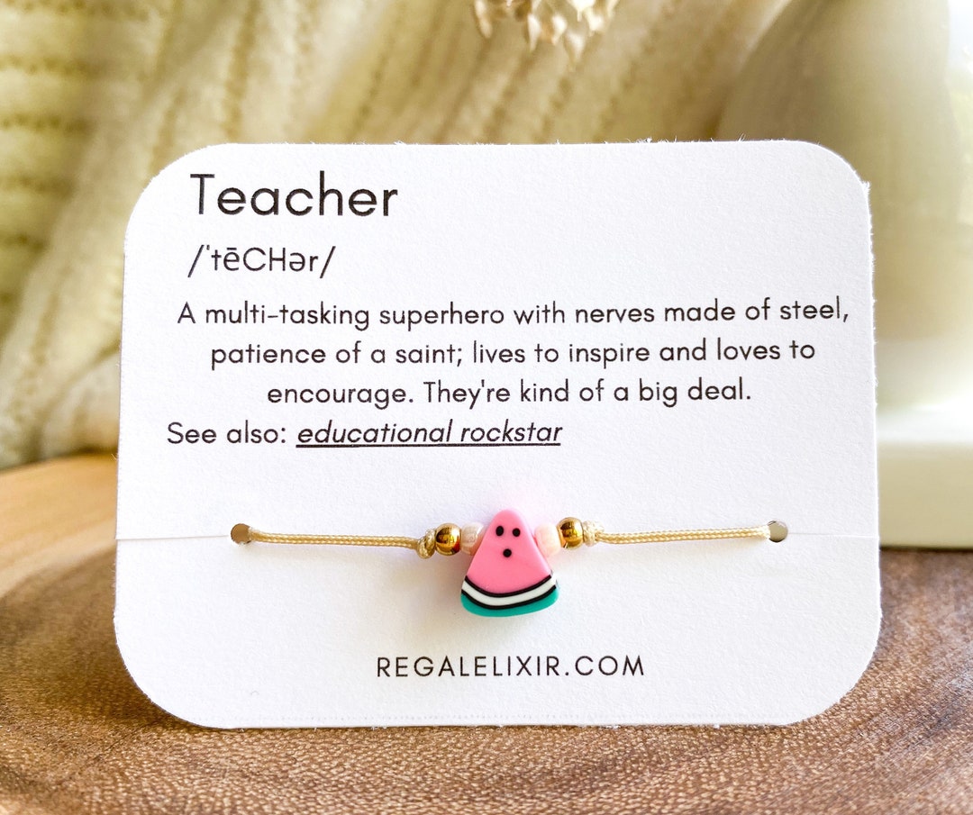 Watermelon Bracelet Teacher Appreciation Gift Teacher Gift Back to ...