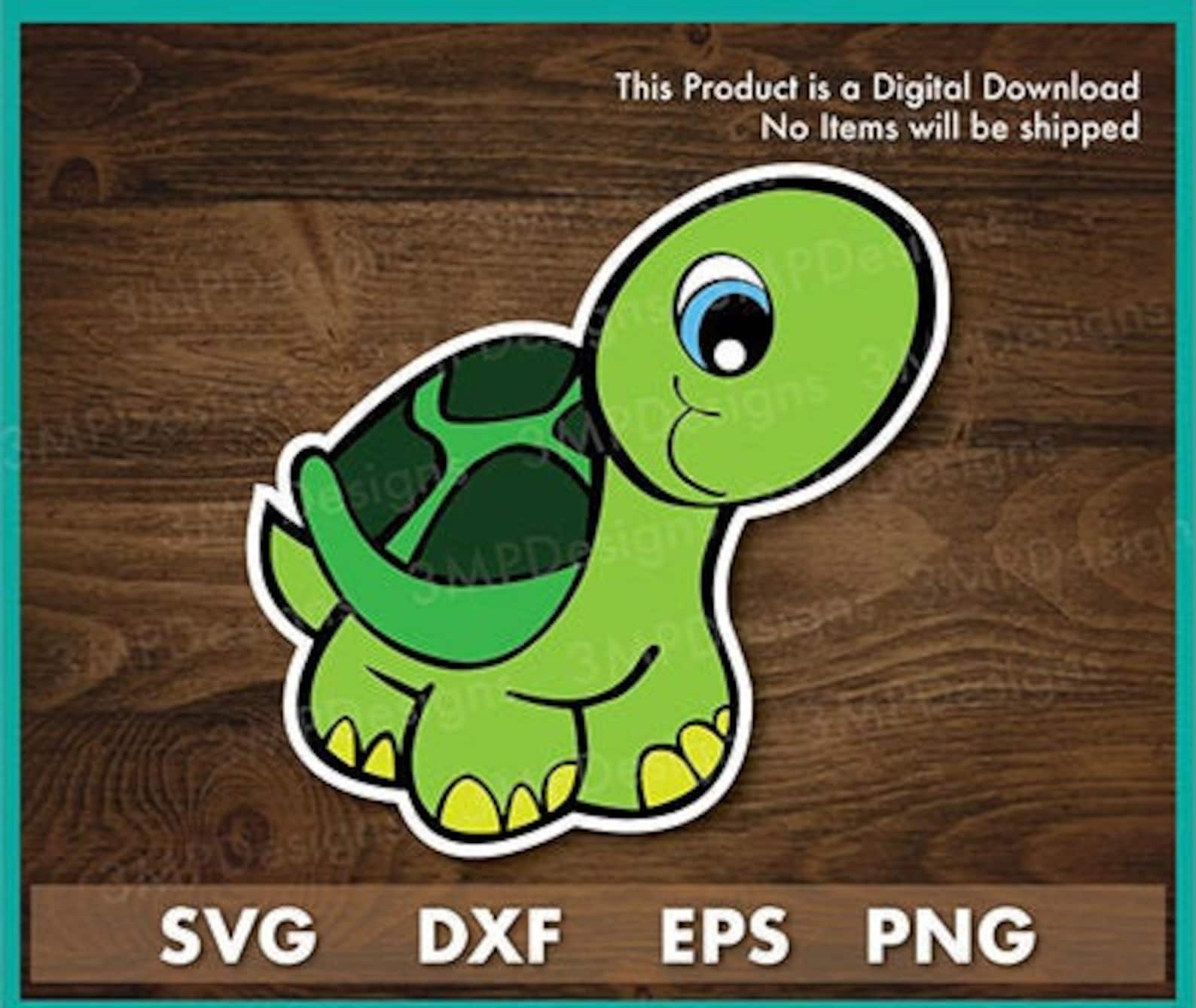 Turtle SVG DXF EPS Png Digital Download and Pdf - Etsy UK