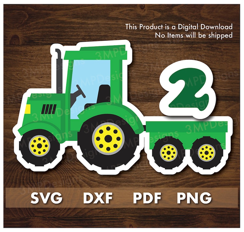 Tractor in SVG, Dxf, PDF & PNG Cut Files Instant Download - Etsy