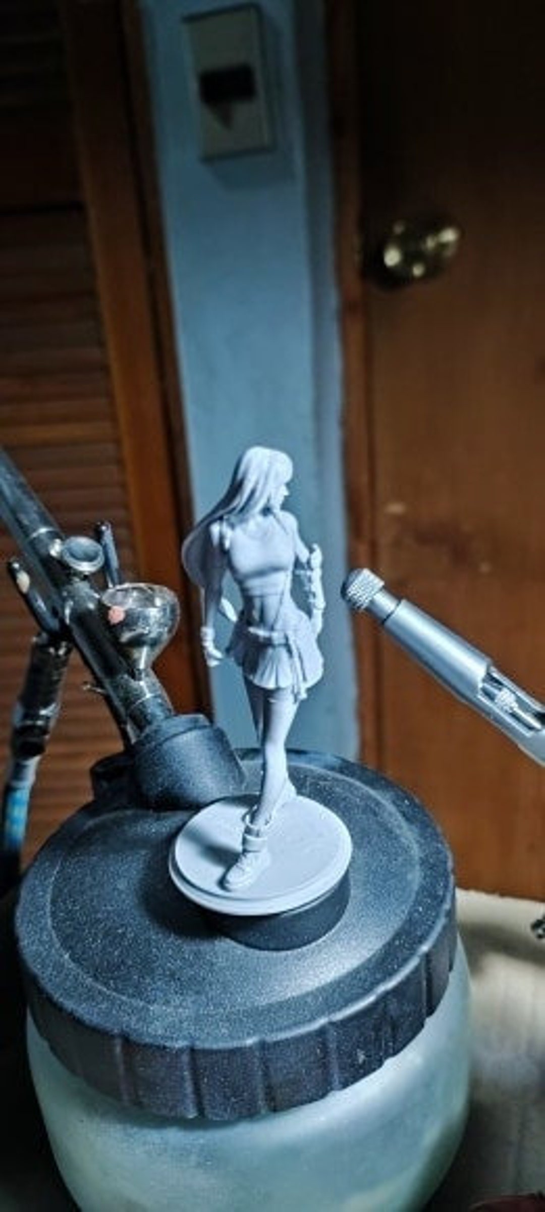 Beauty Women Space Resin Scene Kit Miniature Model Unpainted Figure ...